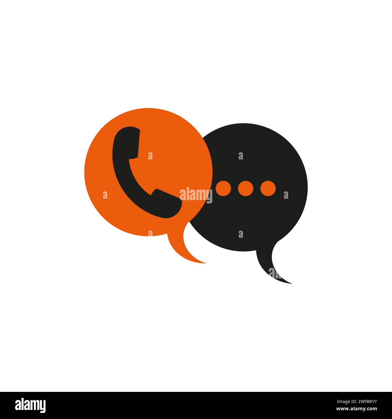 Chat message icon. Smart device. Internet communication. Call symbol ...