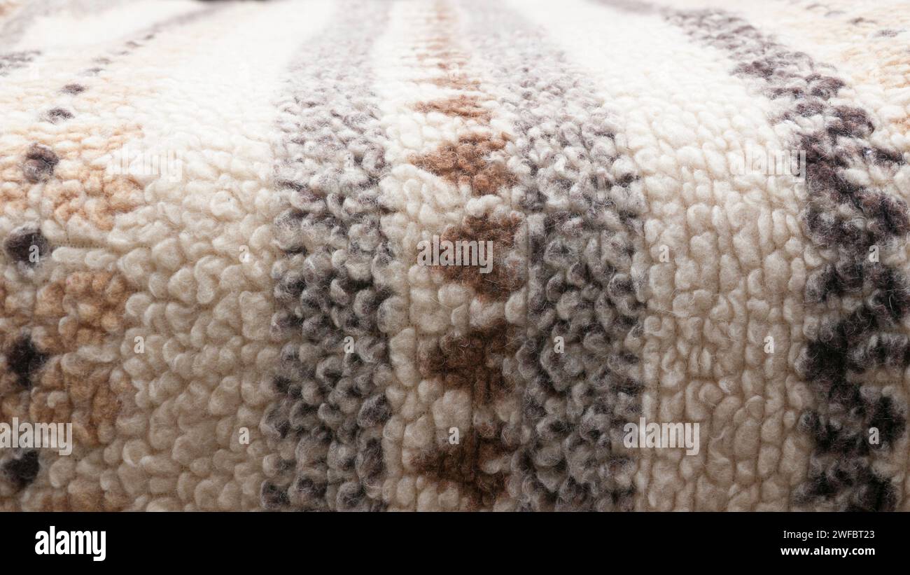 Heart pattern in wool blanket Stock Photo - Alamy