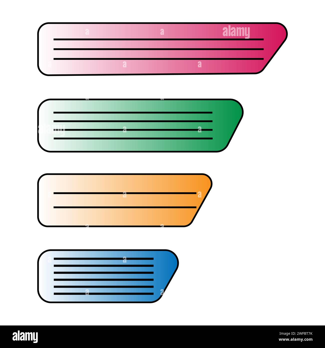 Blank imessage bubble template Cut Out Stock Images & Pictures - Alamy