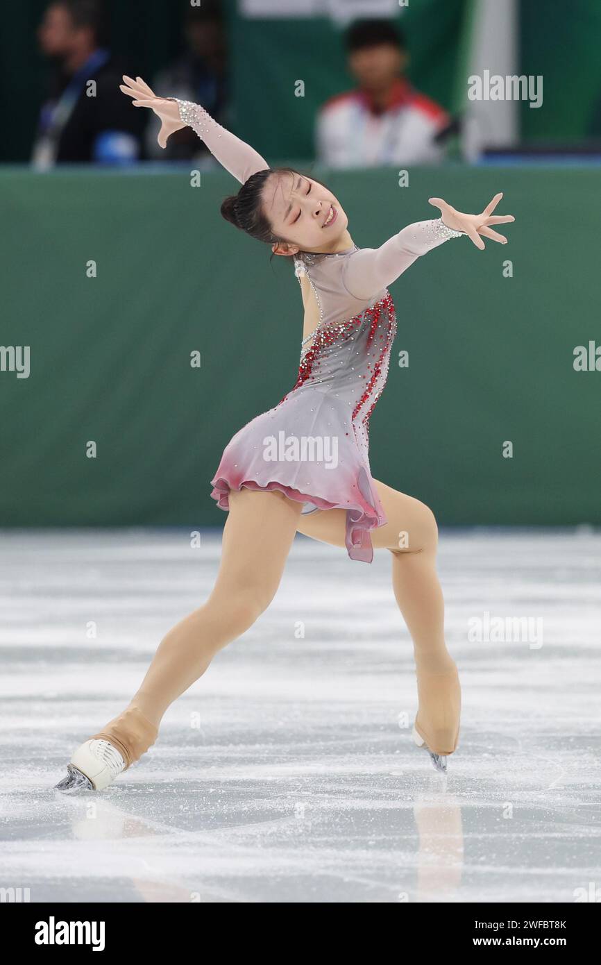 Gangneung, South Korea. 30th Jan, 2024. Tsai Yu-Feng of Chinese Taipei ...