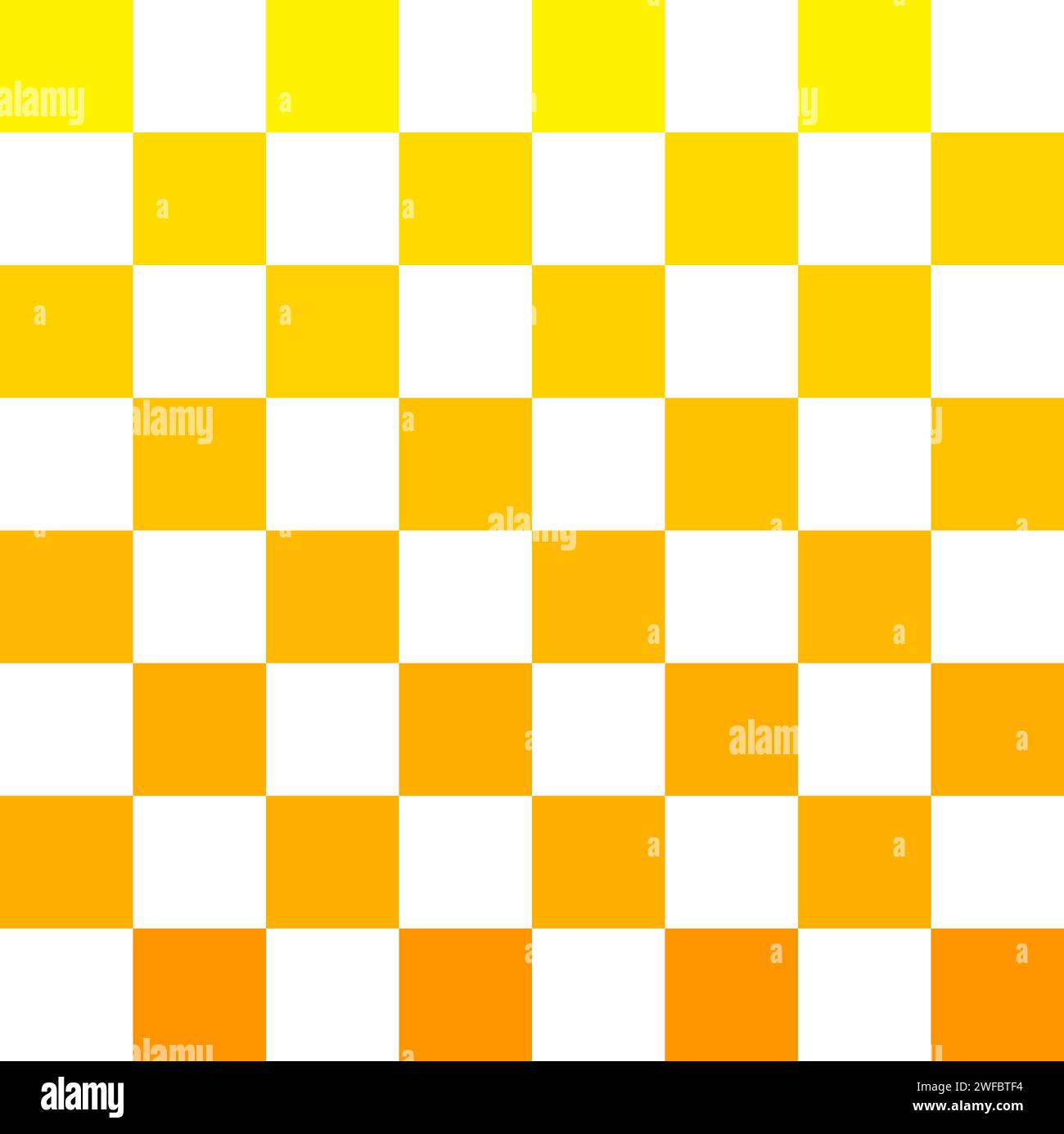 Orange and yellow checkerboard. Gradient effect. Hand drawn art. Design ...