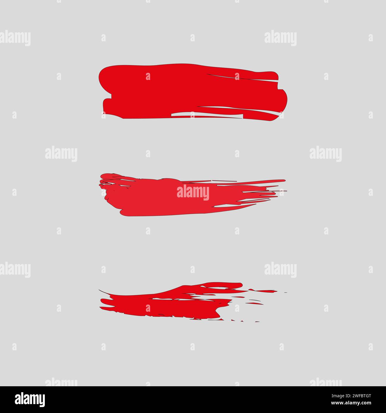 Red horizontal brush strokes. Light background. Grunge texture. Free hand abstract. Vector ...