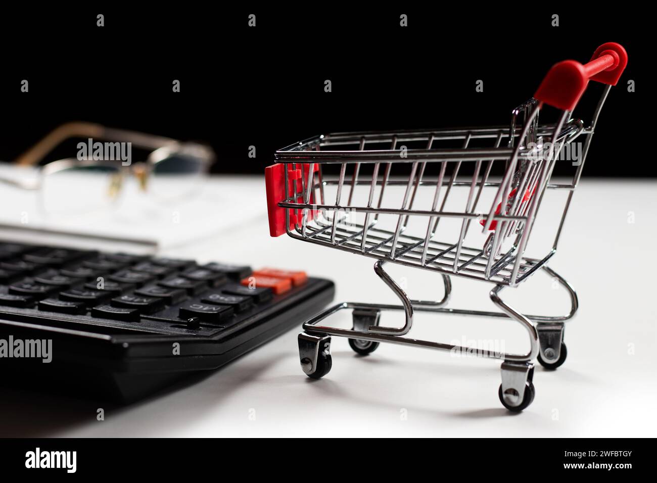 Budget of poor and low income family. Rising food and grocery store ...
