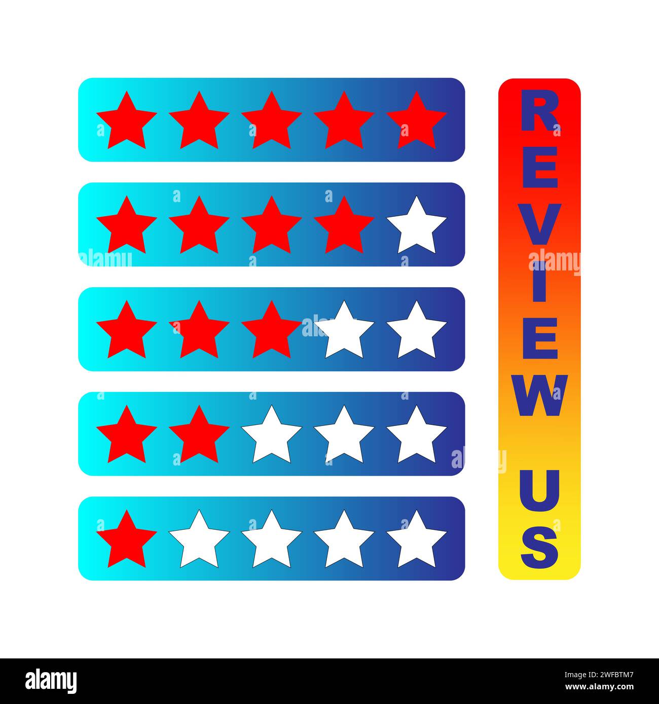 Flat stars score for banner design. Business success. Vector ...