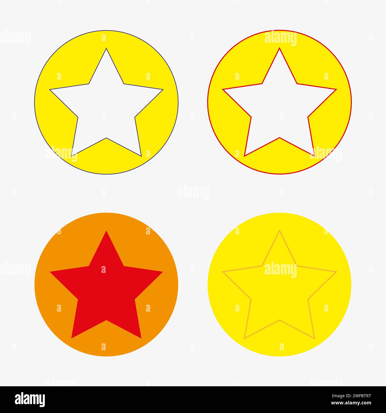 Abstract radial stars red Cut Out Stock Images & Pictures - Alamy