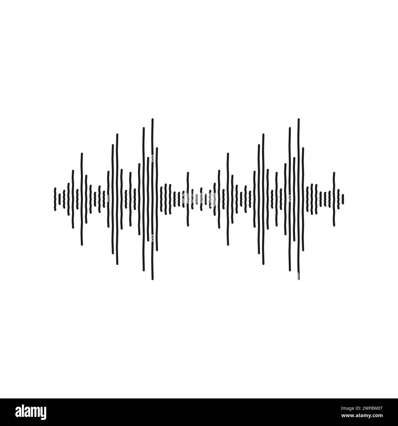 Sound wave. Vector illustration. EPS 10 Stock Vector Image & Art - Alamy