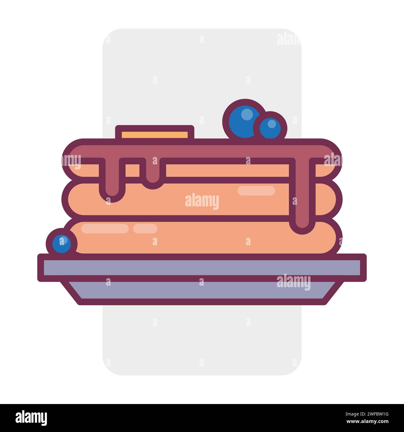 cartoon cake plate. Cooking background. Sweet food. Vector illustration ...