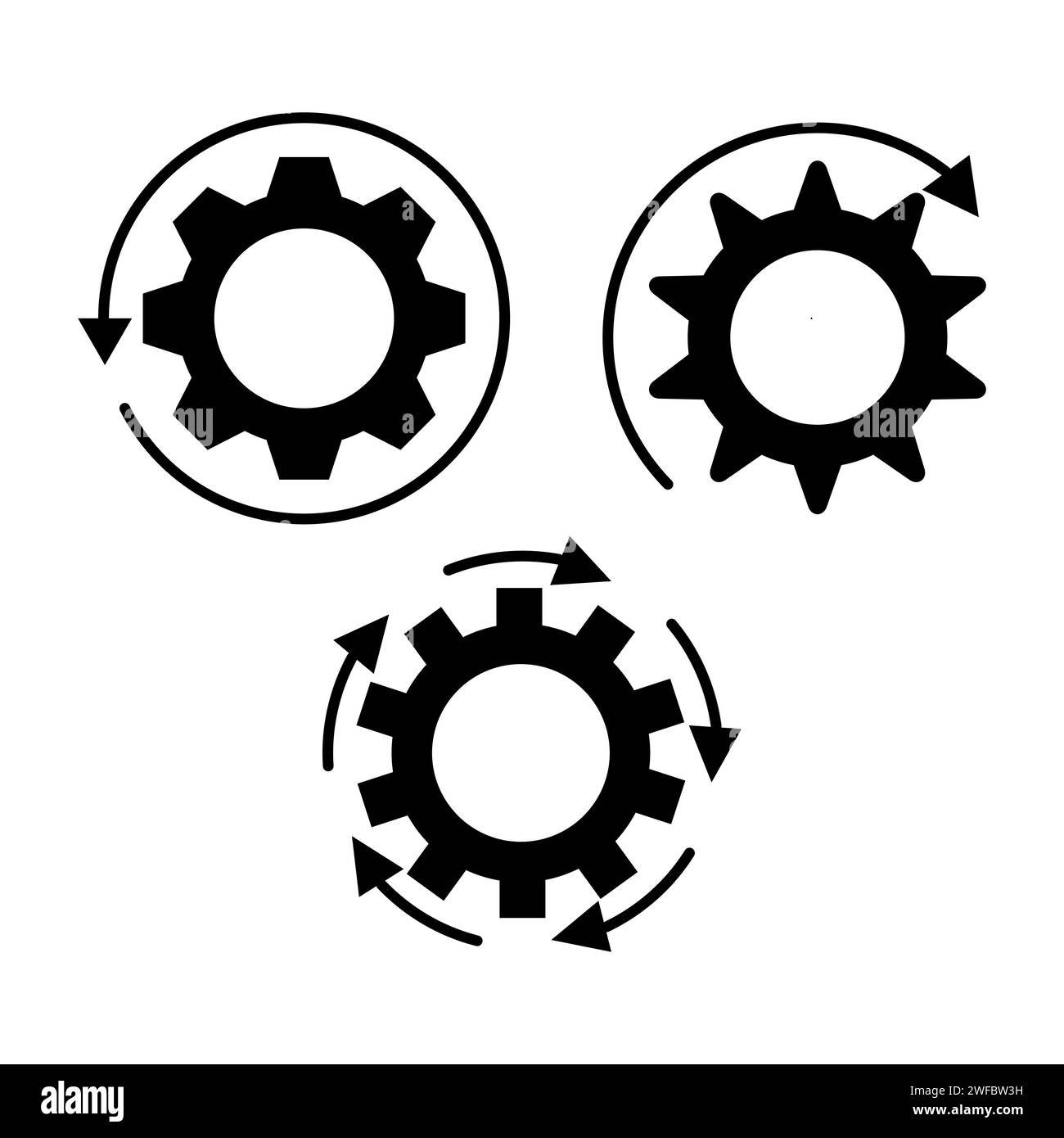 Gear arrows. Marketing concept. Business strategy concept. Vector ... Gear arrows. Marketing concept. Business strategy concept. Vector ...