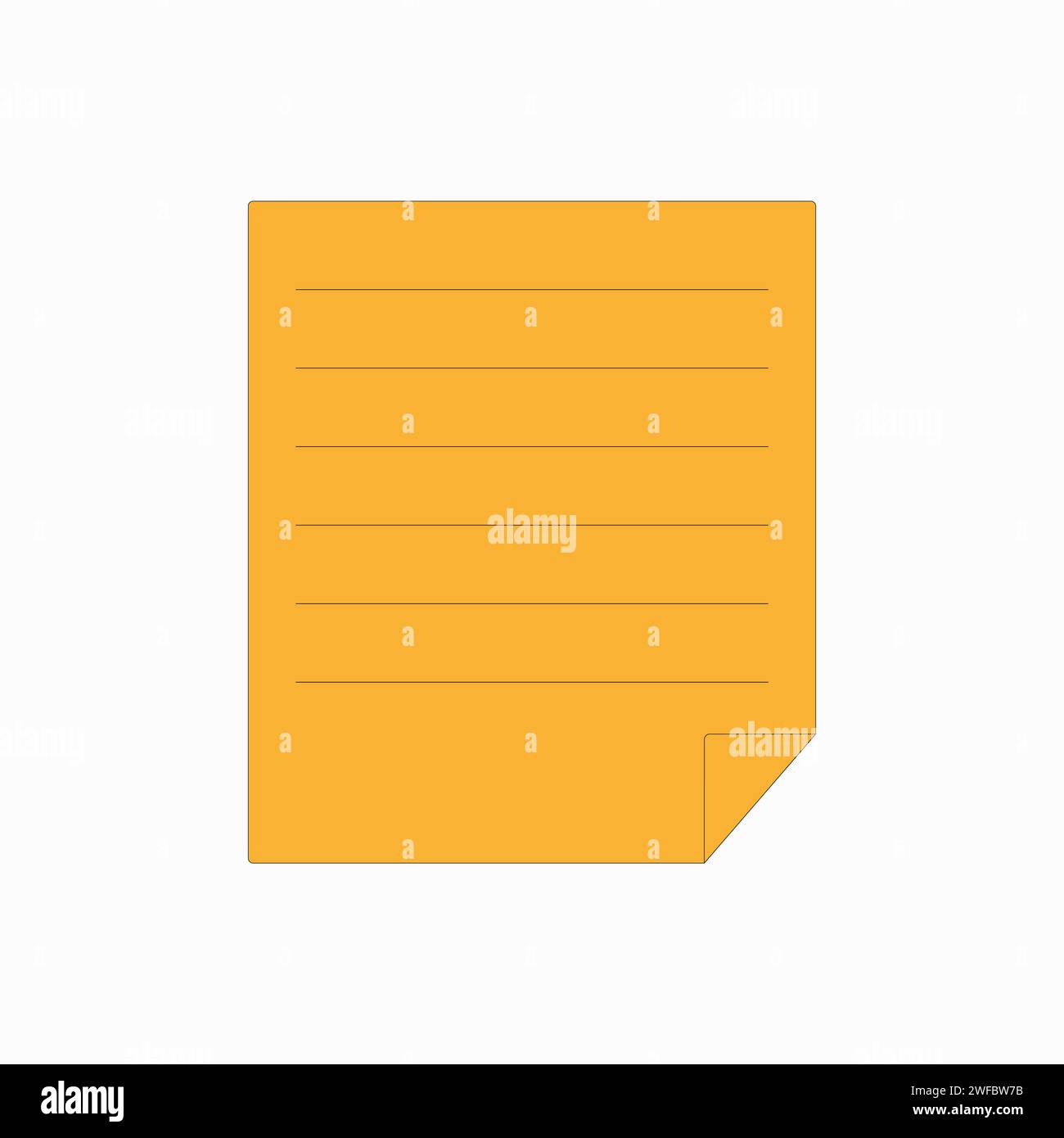 Yellow page blank icon. Lines design. Sketch pattern. Business ...
