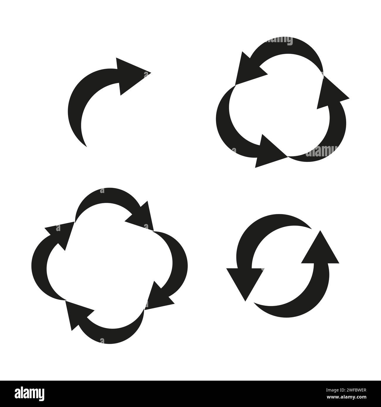 Arrows square. Reload symbol. Vector illustration. EPS 10 Stock Vector ...