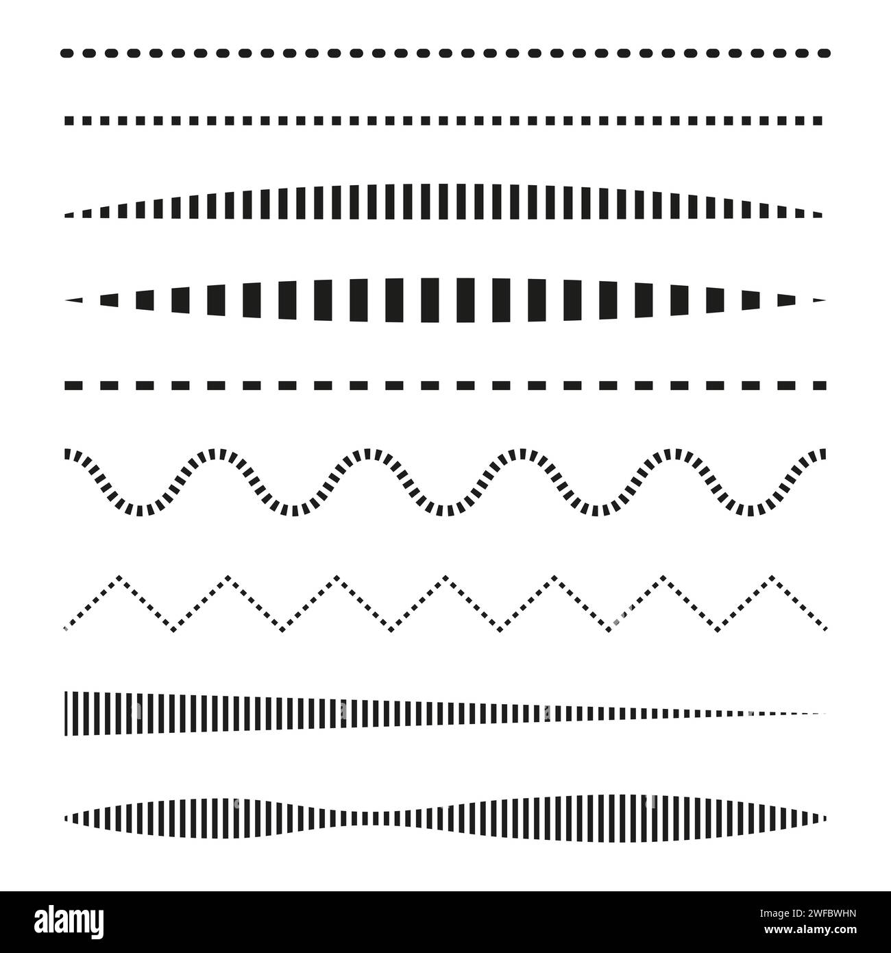 Different thick lines pencil Stock Vector Images - Alamy