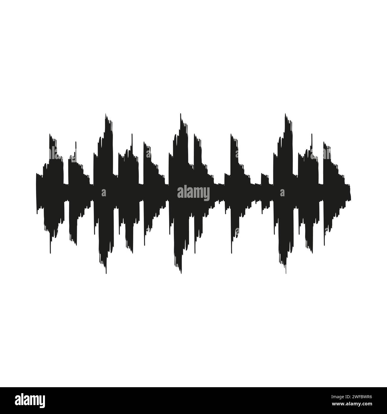 sound wave icon. Line drawing. Vector illustration. EPS 10 Stock Vector ...