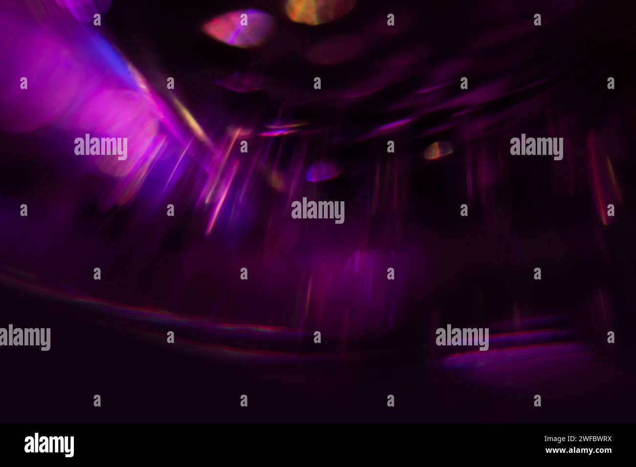 Blur neon light. Lens flare overlay. Bokeh fluorescent flash gleam ...