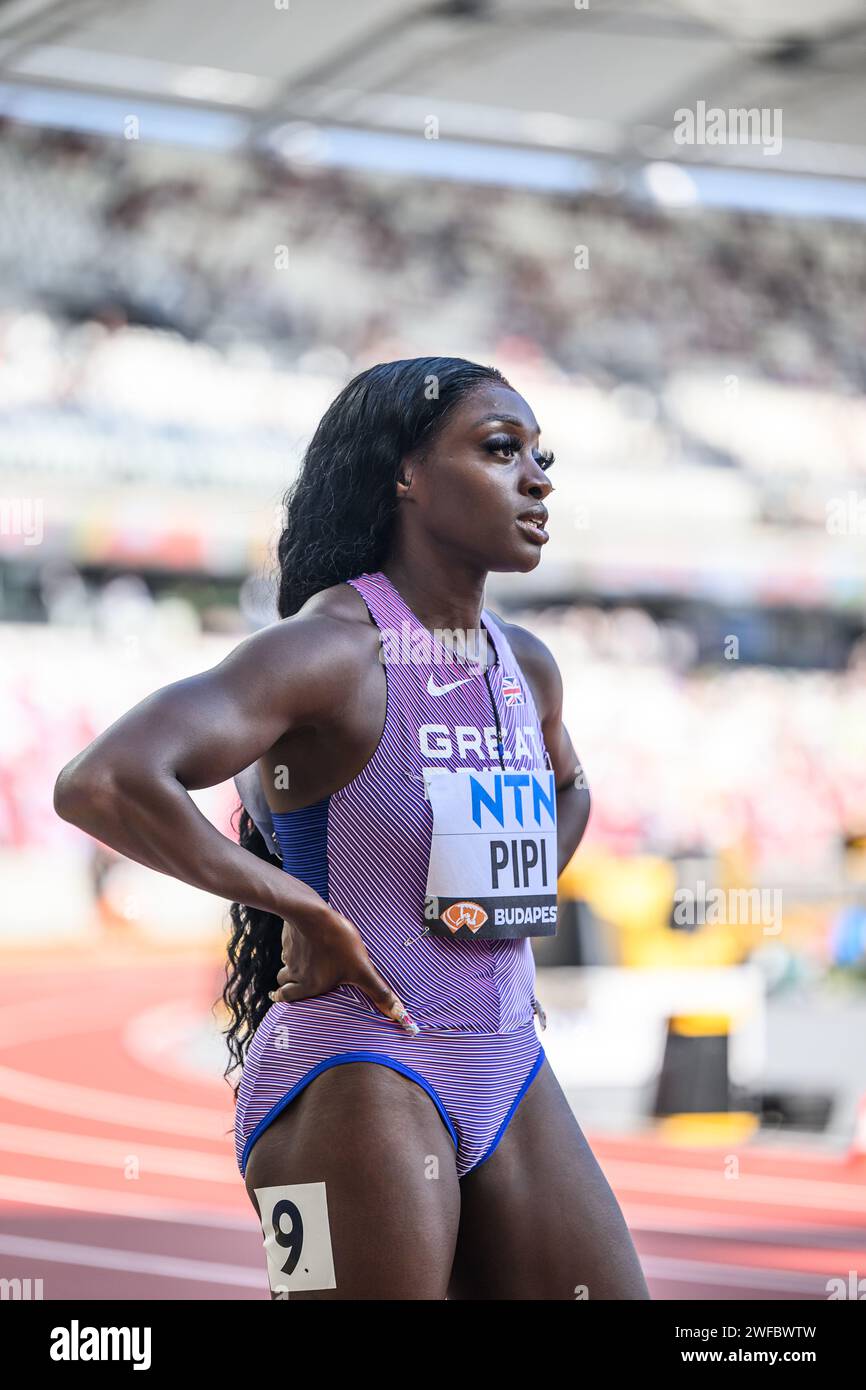 Ama PIPI participating in the 400 meters at the World Athletics ...