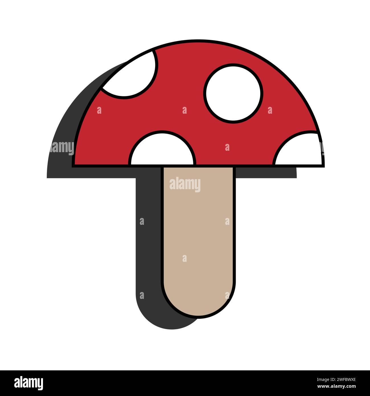 Fly agaric inedible food Cut Out Stock Images & Pictures - Alamy