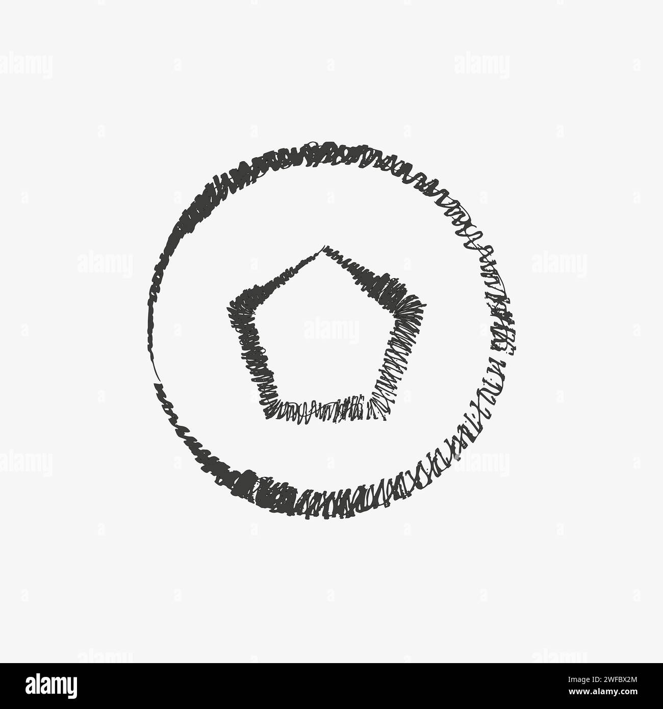 The pentagon logo Stock Vector Images - Alamy