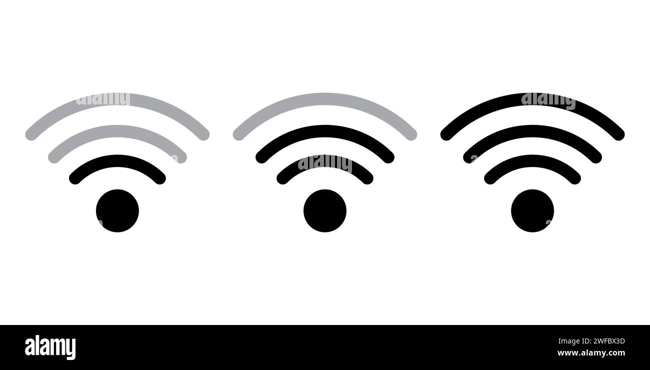 Wi-fi signal icon set. Connect icon. Internet connect. Digital ...