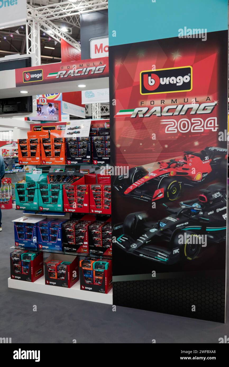 View of the Burago Stand, showing their range of 2024, Formula One ...