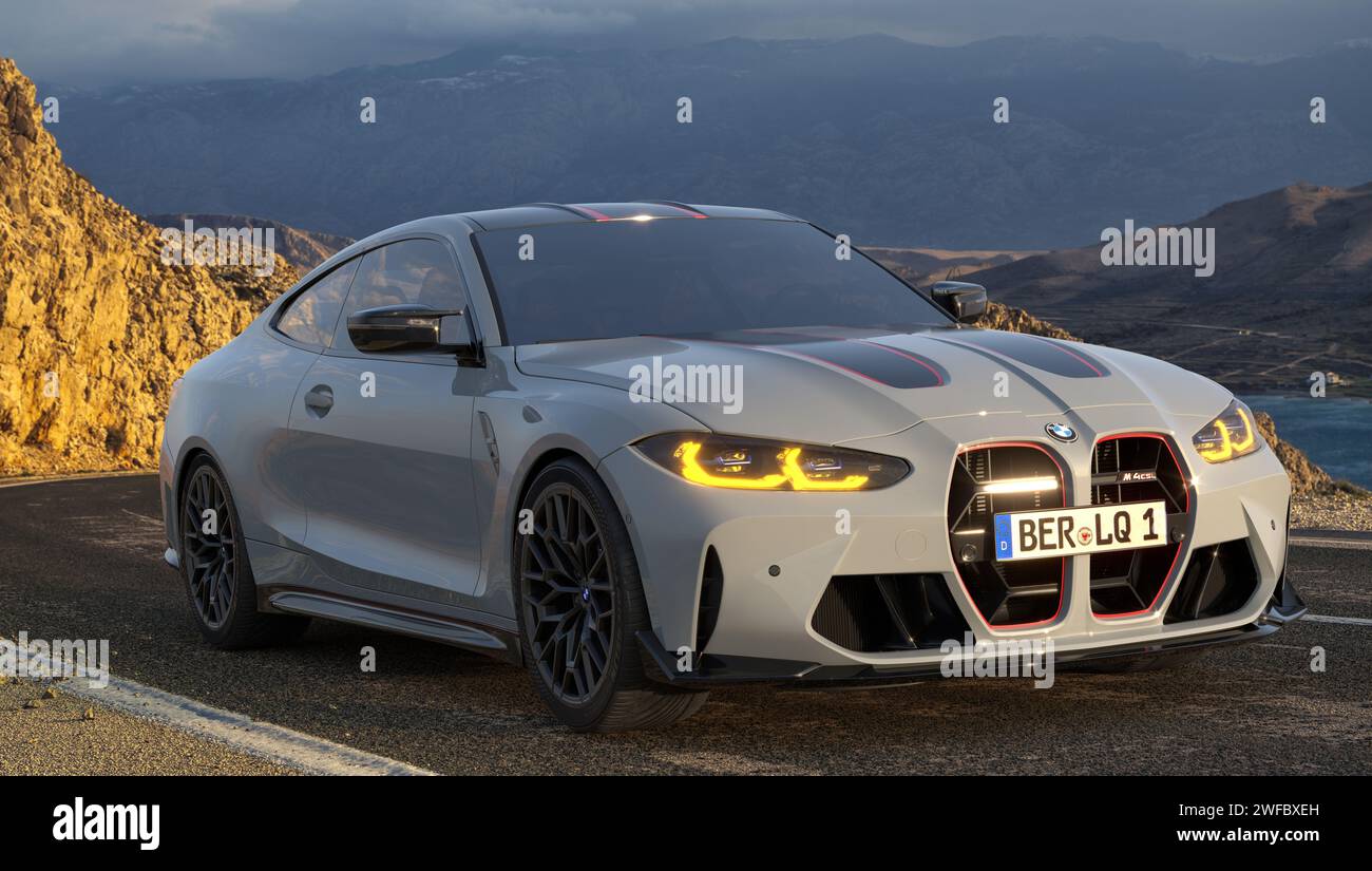 BMW M4 CSL - powerful, fast, amazing Stock Photo - Alamy