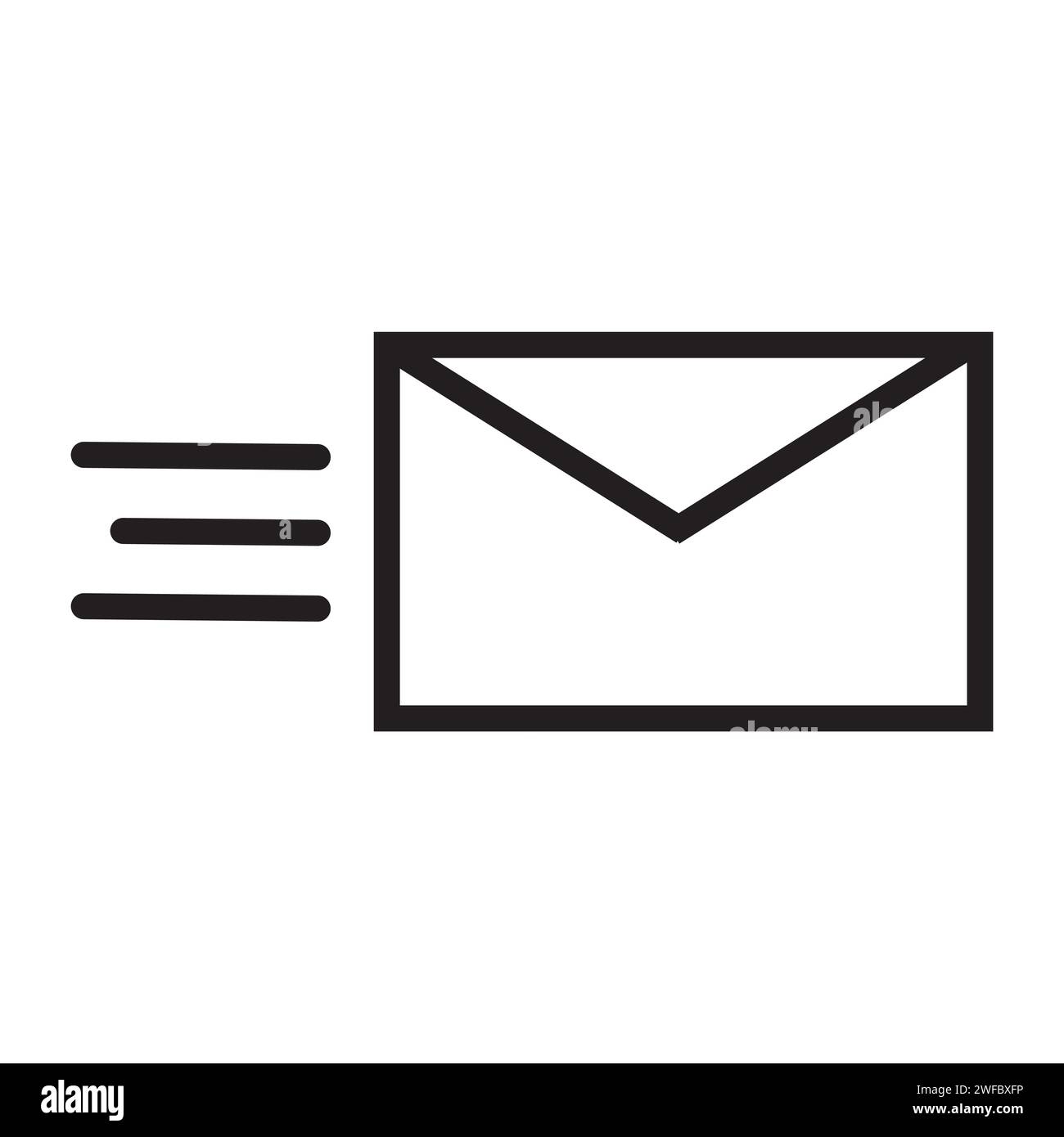 Sending letter icon. Correspondence mail. Communication background ...