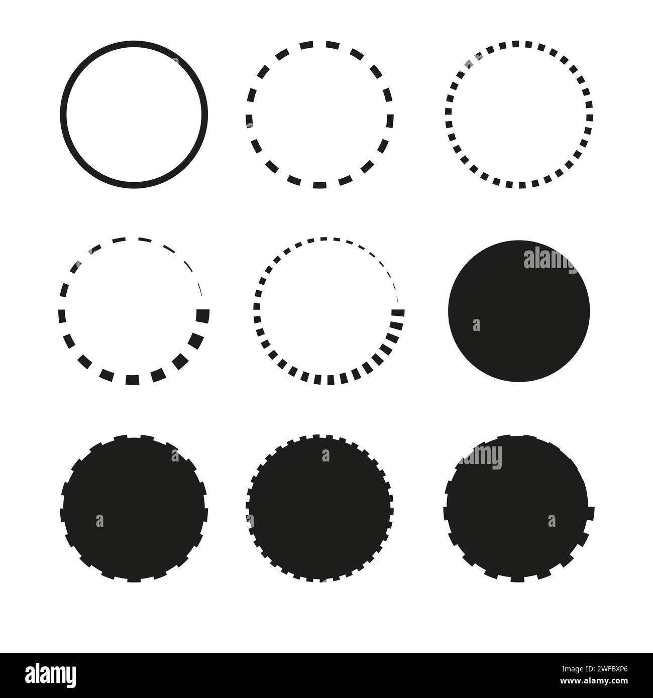 Intermittent lines Cut Out Stock Images & Pictures - Alamy