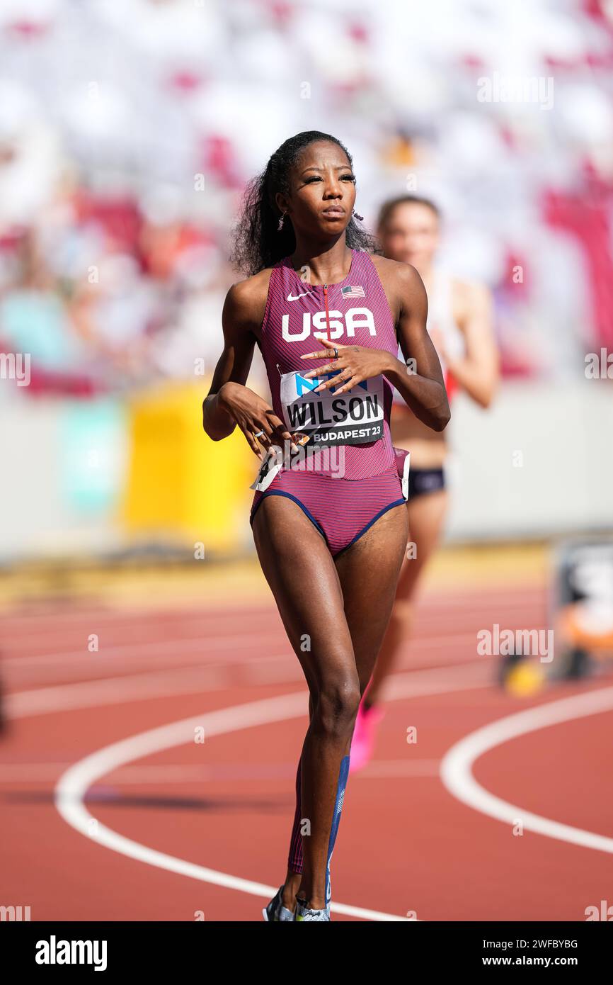 Britton WILSON participating in the 400 meters at the World Athletics ...