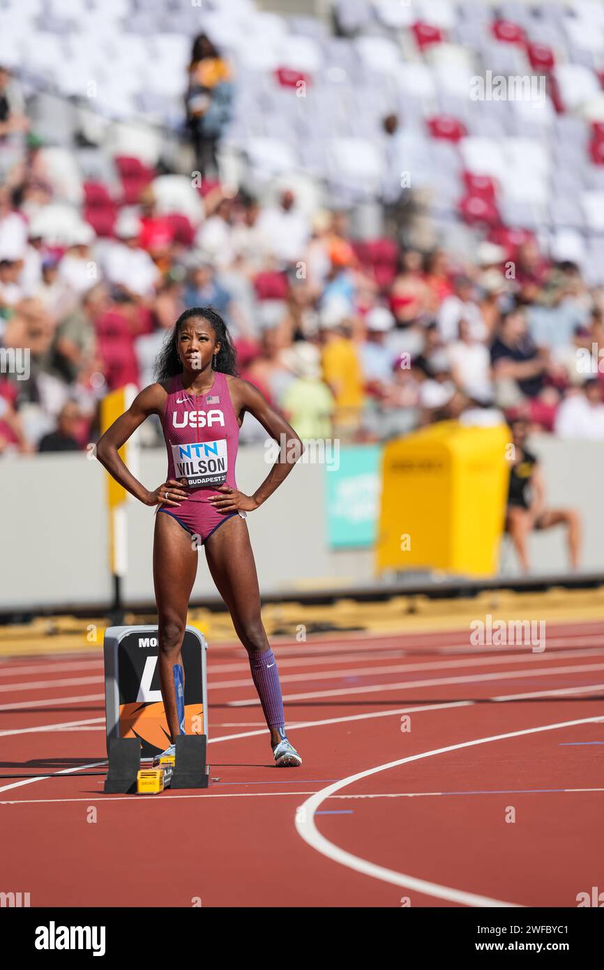 Britton WILSON participating in the 400 meters at the World Athletics ...