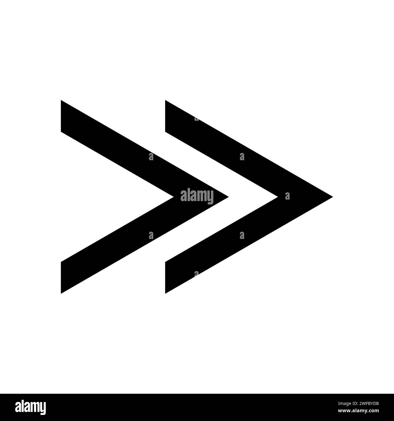 Black fast forward. Forward icon. Arrow vector collection. Navigation pointer. Vector ...