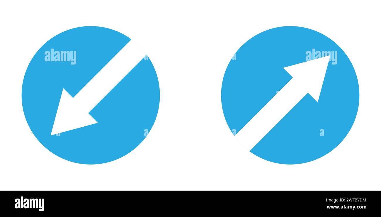 Keep left and right sign. Information icon. Regulatory road traffic ...