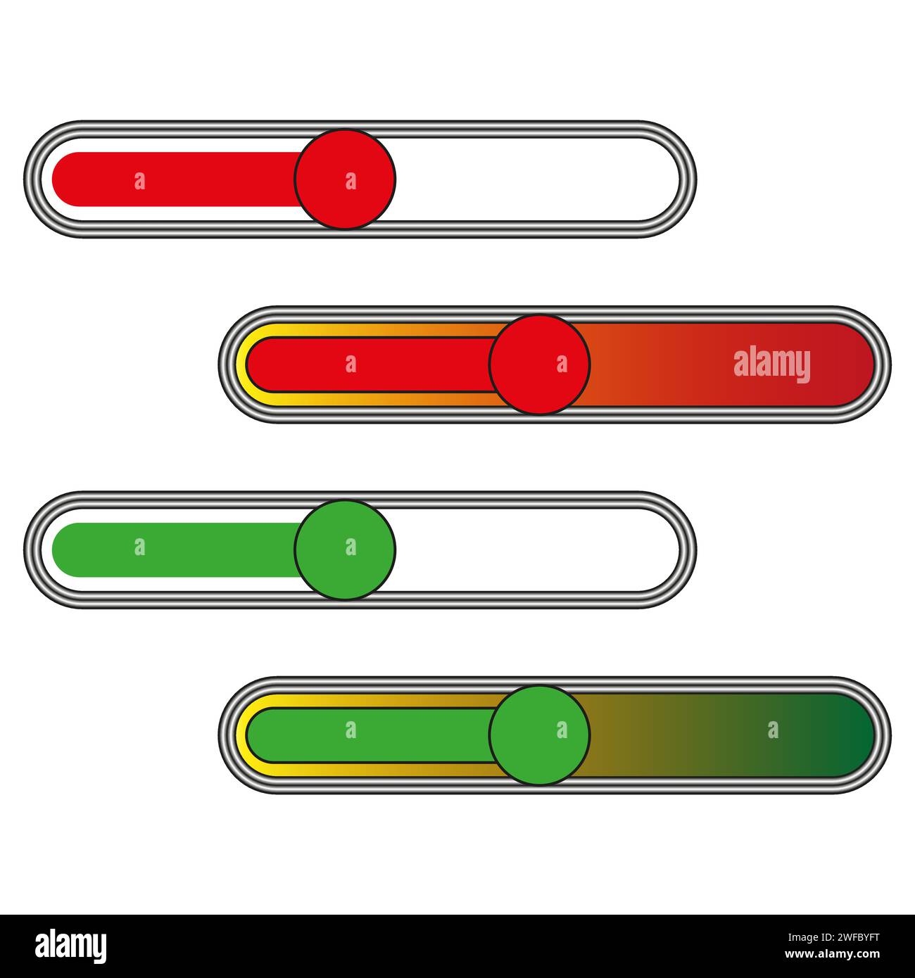 Red green lines sliders. Colorful equalizer background. High speed ...
