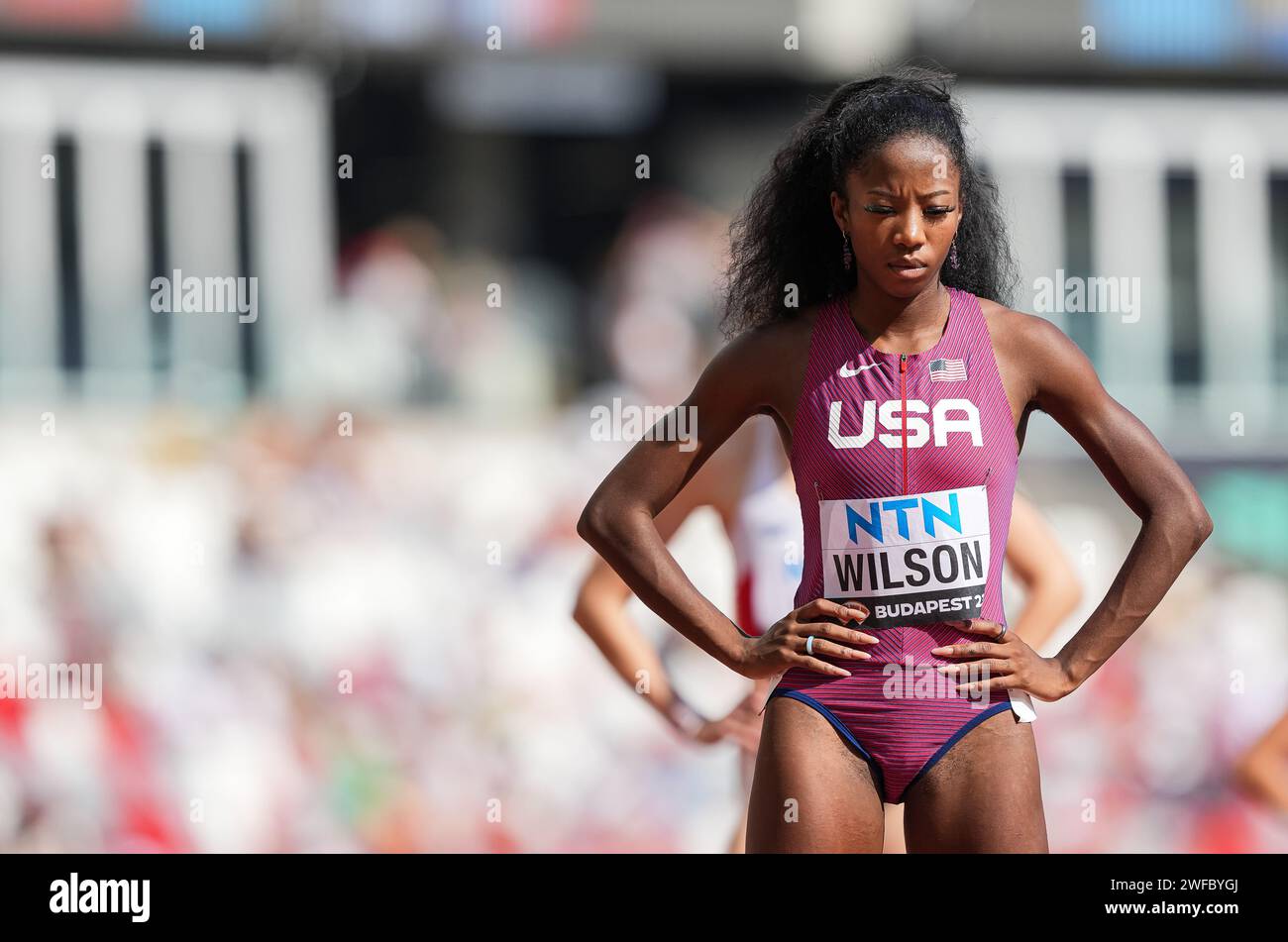 Britton WILSON participating in the 400 meters at the World Athletics ...