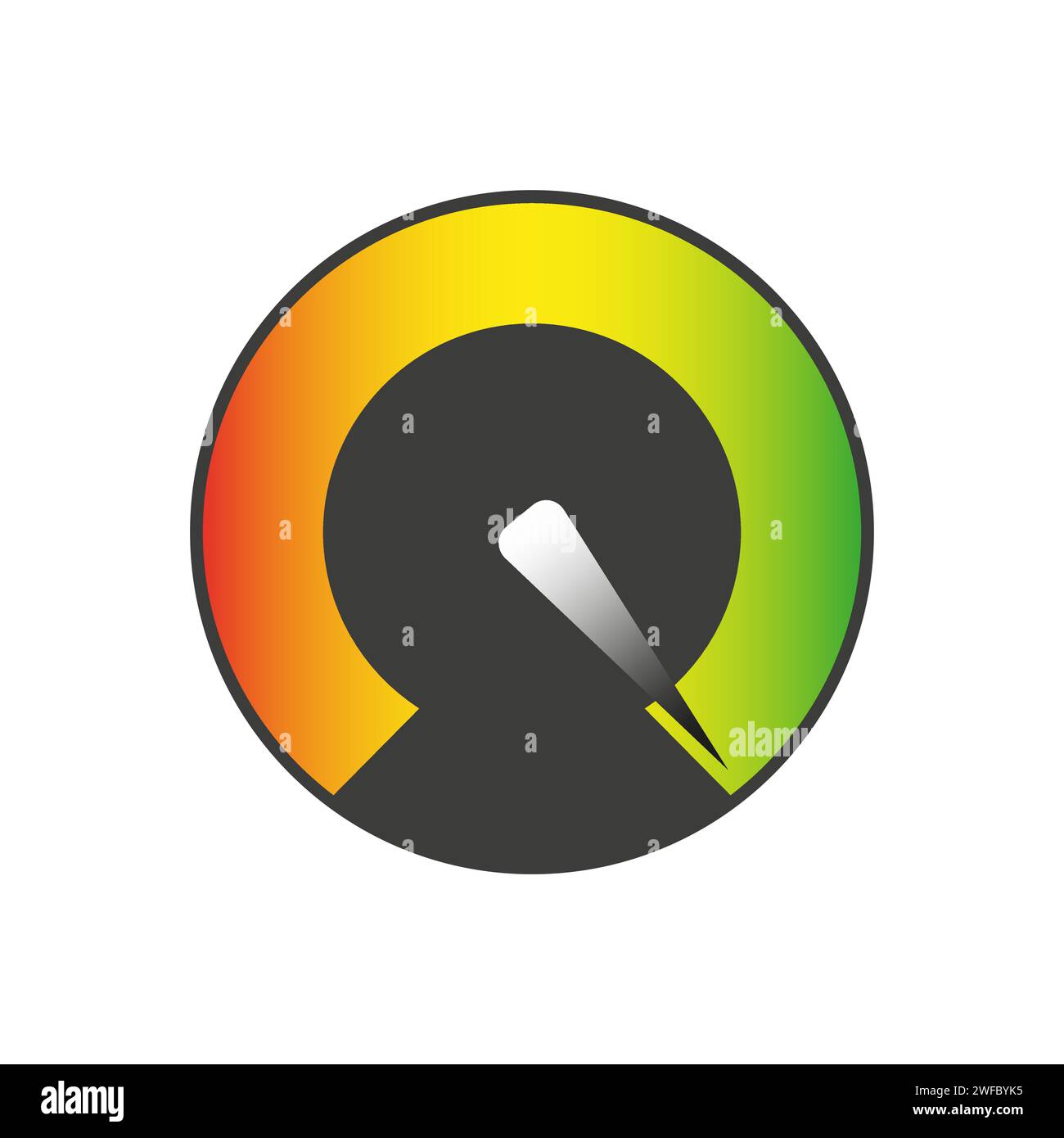 color round speedometer. Vector illustration. EPS 10 Stock Vector Image ...