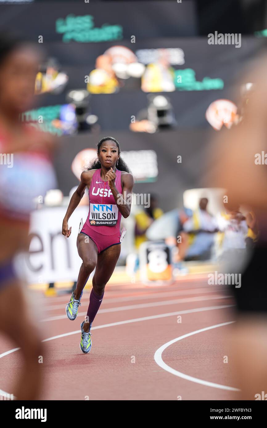 Britton WILSON participating in the 400 meters at the World Athletics ...