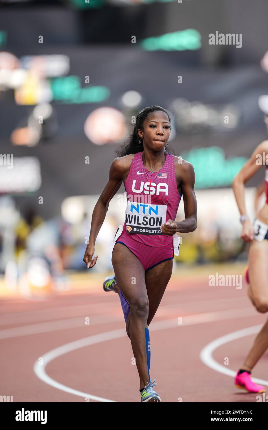 Britton WILSON participating in the 400 meters at the World Athletics ...