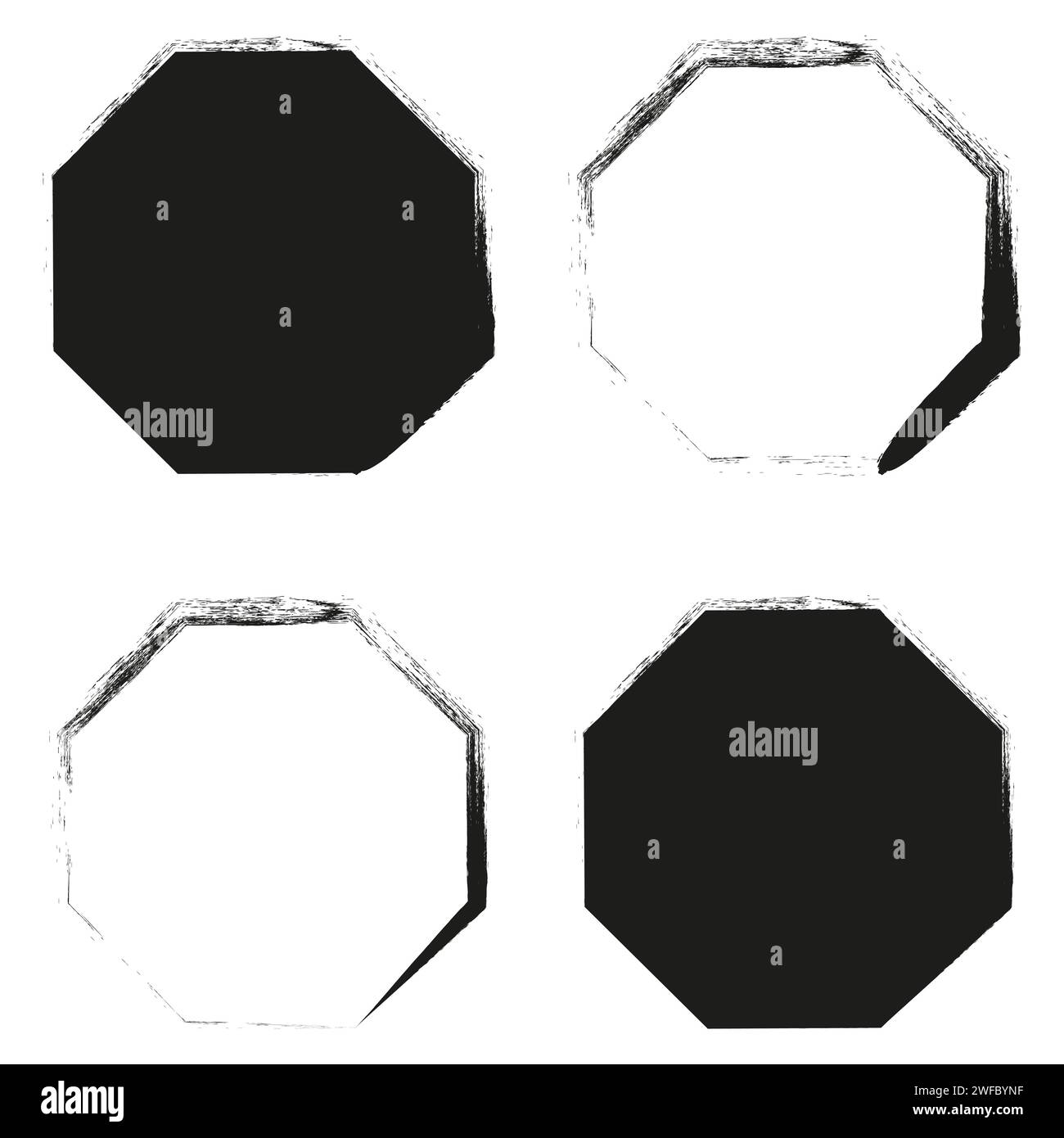 Heptagon vector vectors hi-res stock photography and images - Alamy