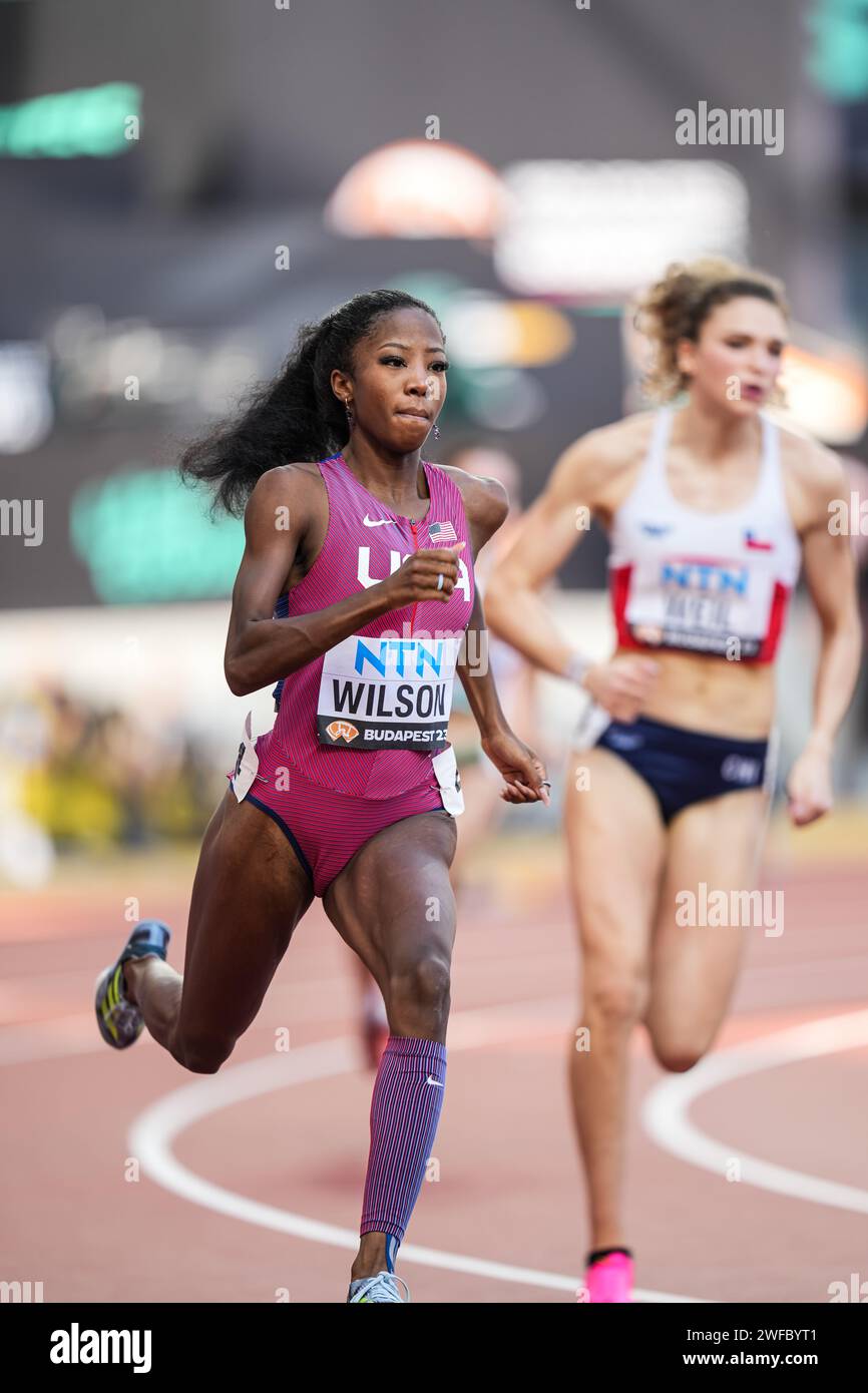 Britton WILSON participating in the 400 meters at the World Athletics ...