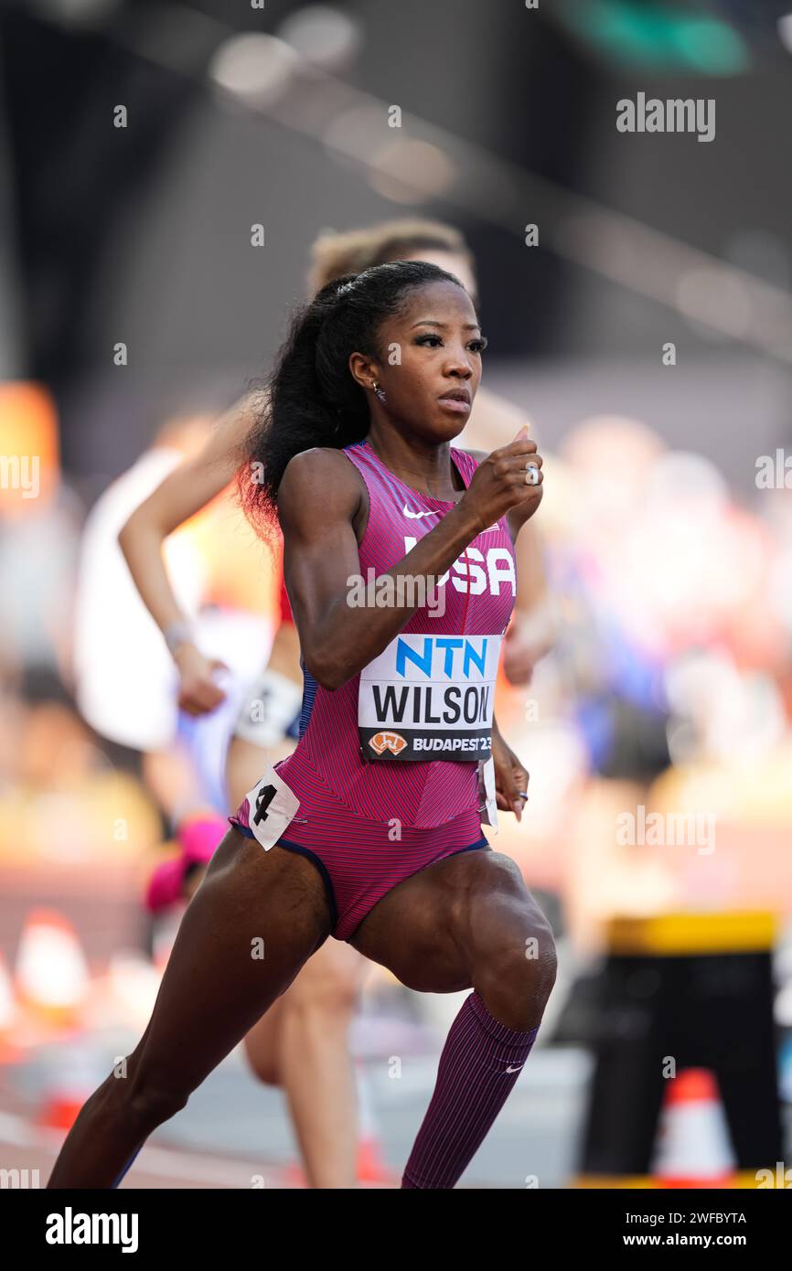 Britton WILSON participating in the 400 meters at the World Athletics ...