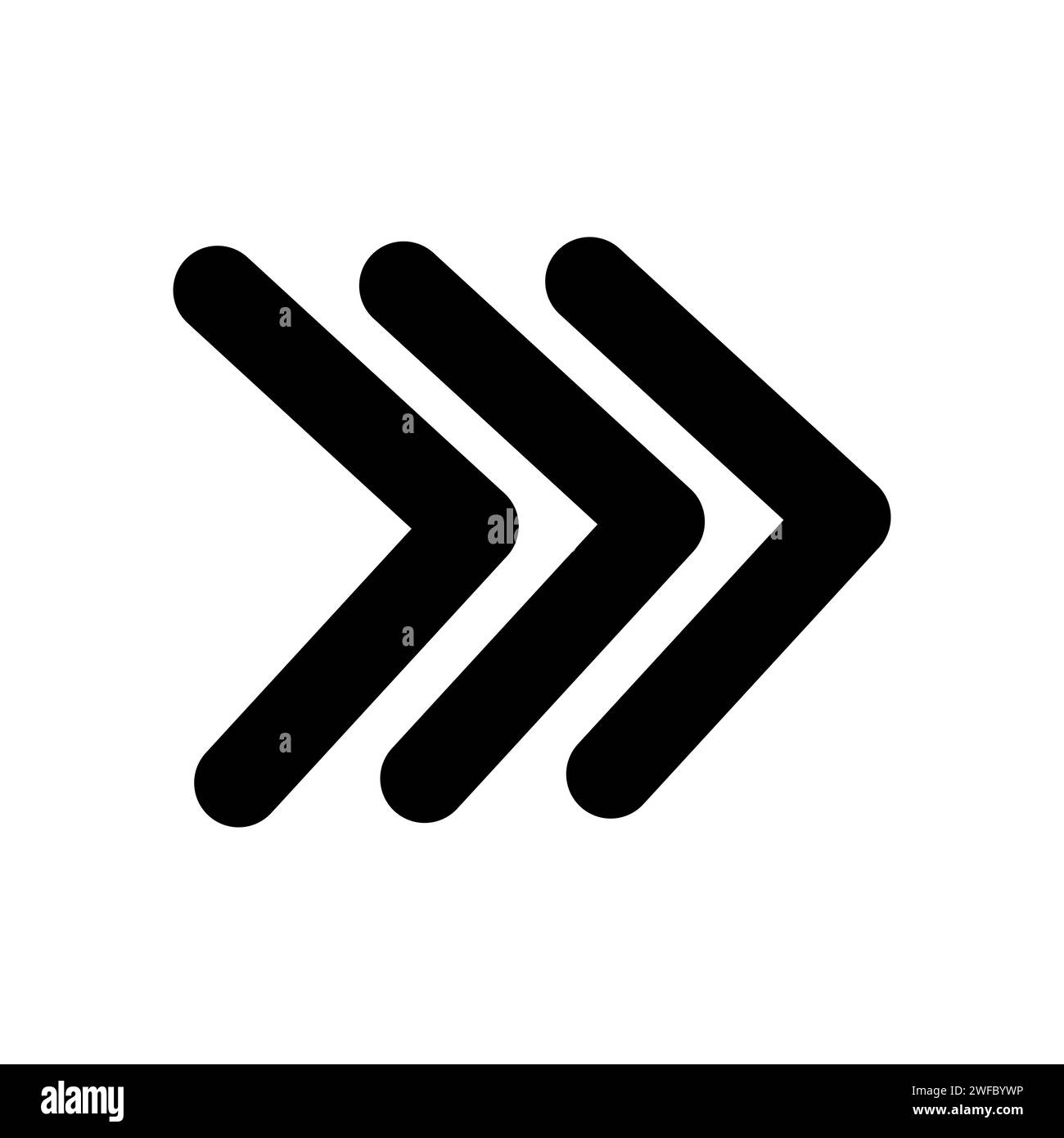 Arrow icon. Creative line. App symbol. Navigation sign. Right direction ...