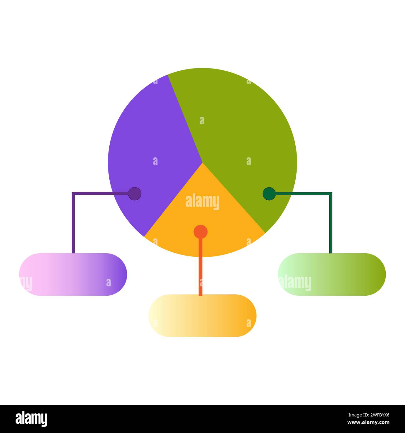 color circle chart. Information sign. Round business concept. Process ...