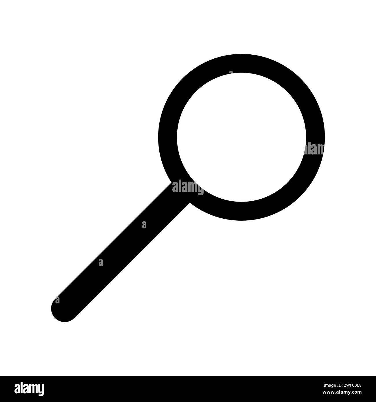 Magnifying glass icon. Search process. Simple flat picture. Isolated ...