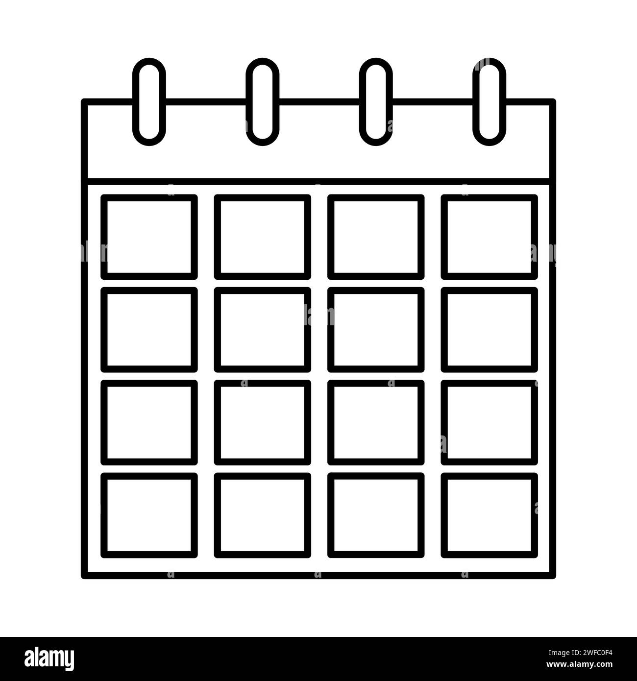 Calendar icon. Planner sign. App symbol. Schedule element. Modern flat ...