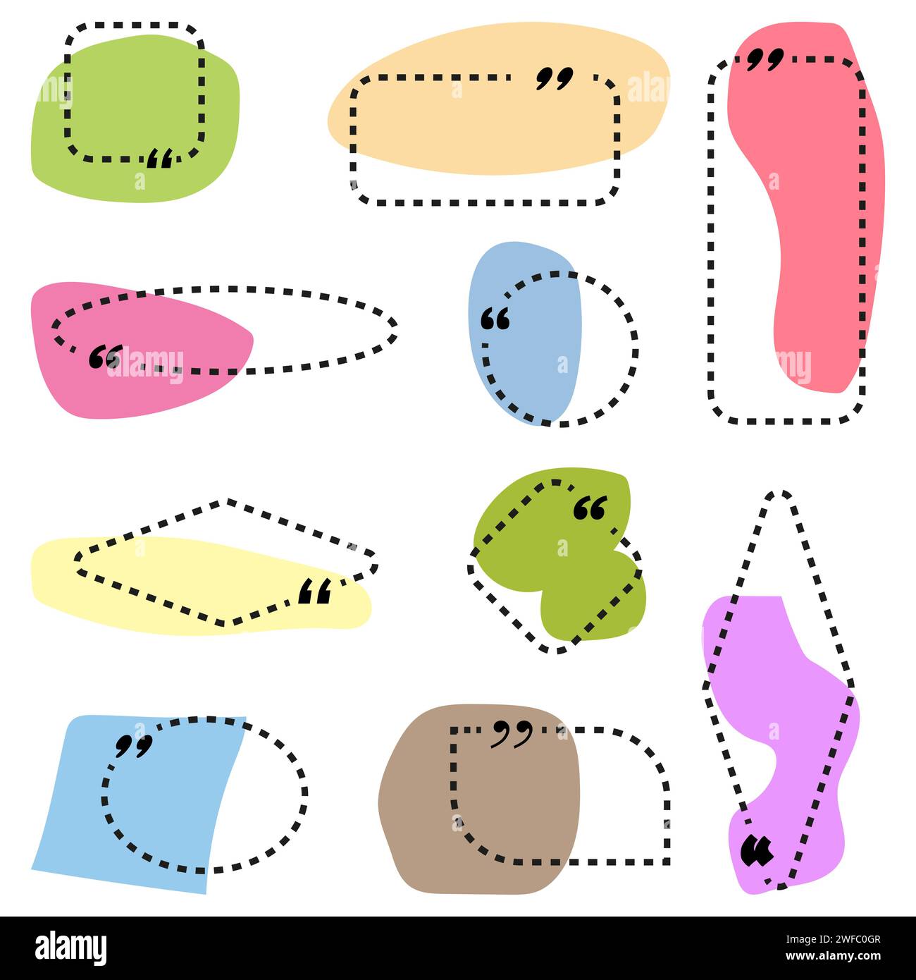 Inverted commas shape hi-res stock photography and images - Alamy