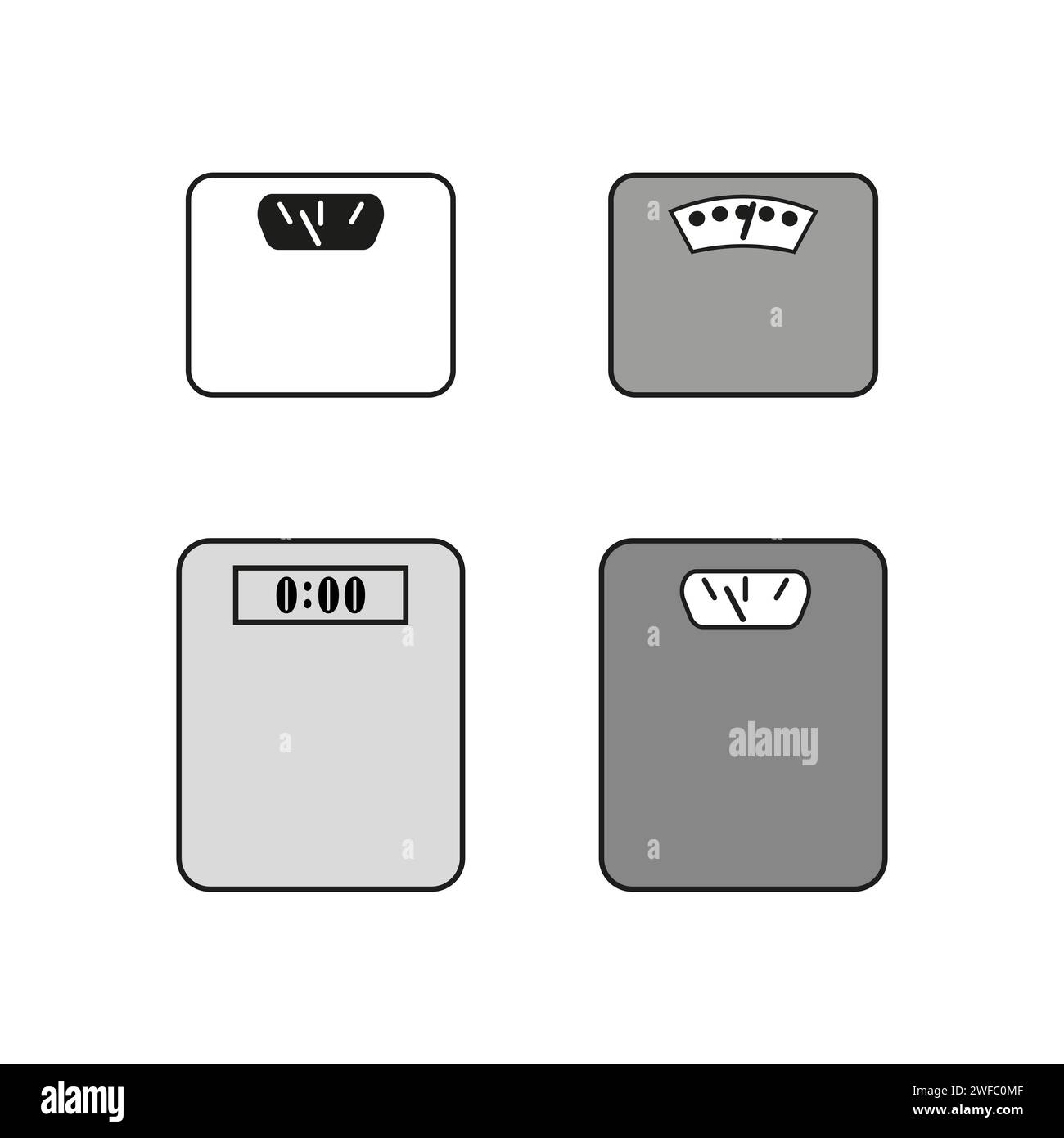 Vector logo overweight scales hi-res stock photography and images - Alamy