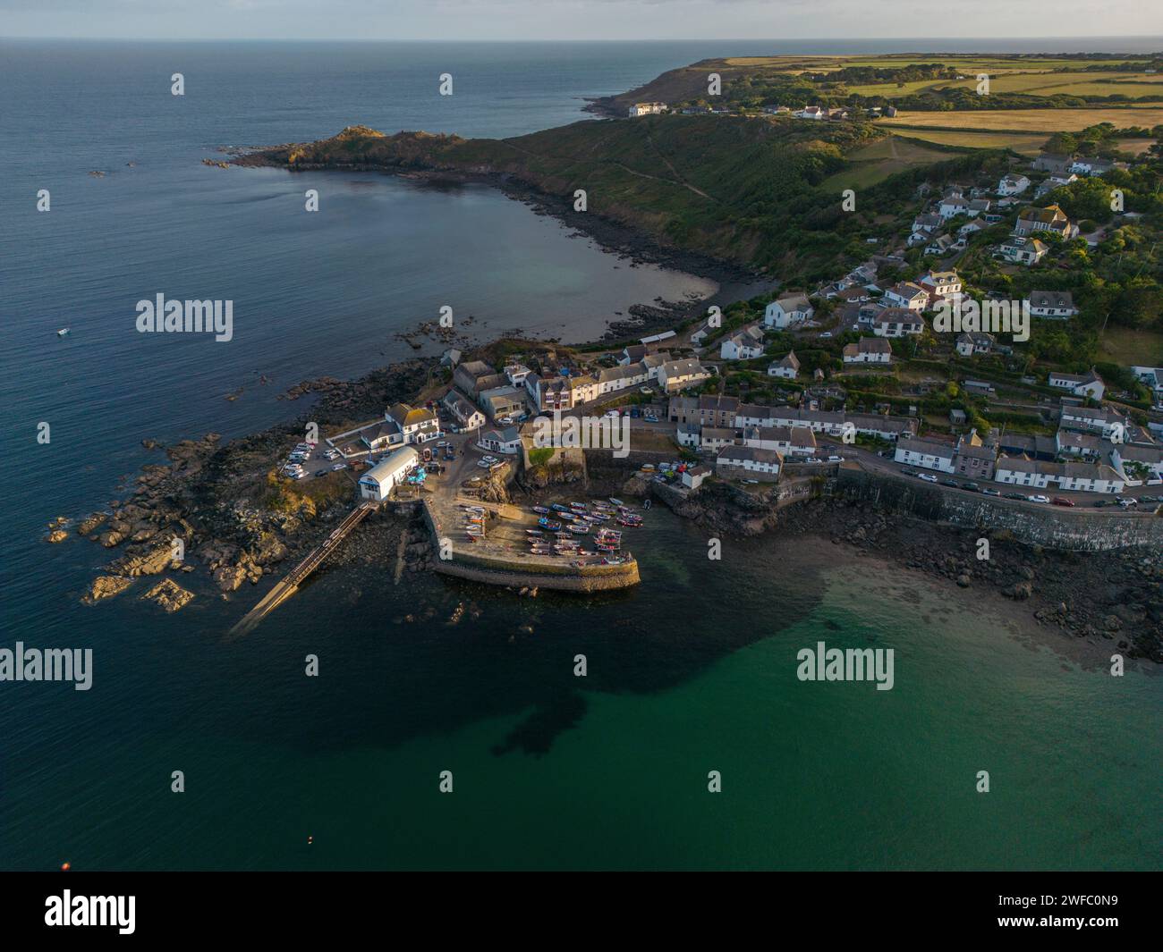 Pic Shows Coverack (in Cornish: Porthkovrek,meaning cove of the stream ...