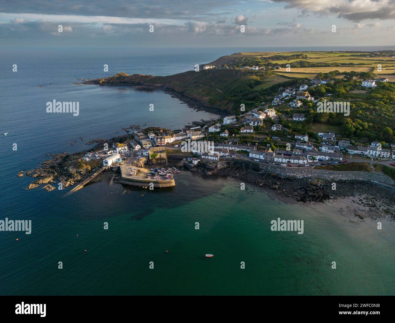 Pic Shows Coverack (in Cornish: Porthkovrek,meaning cove of the stream ...