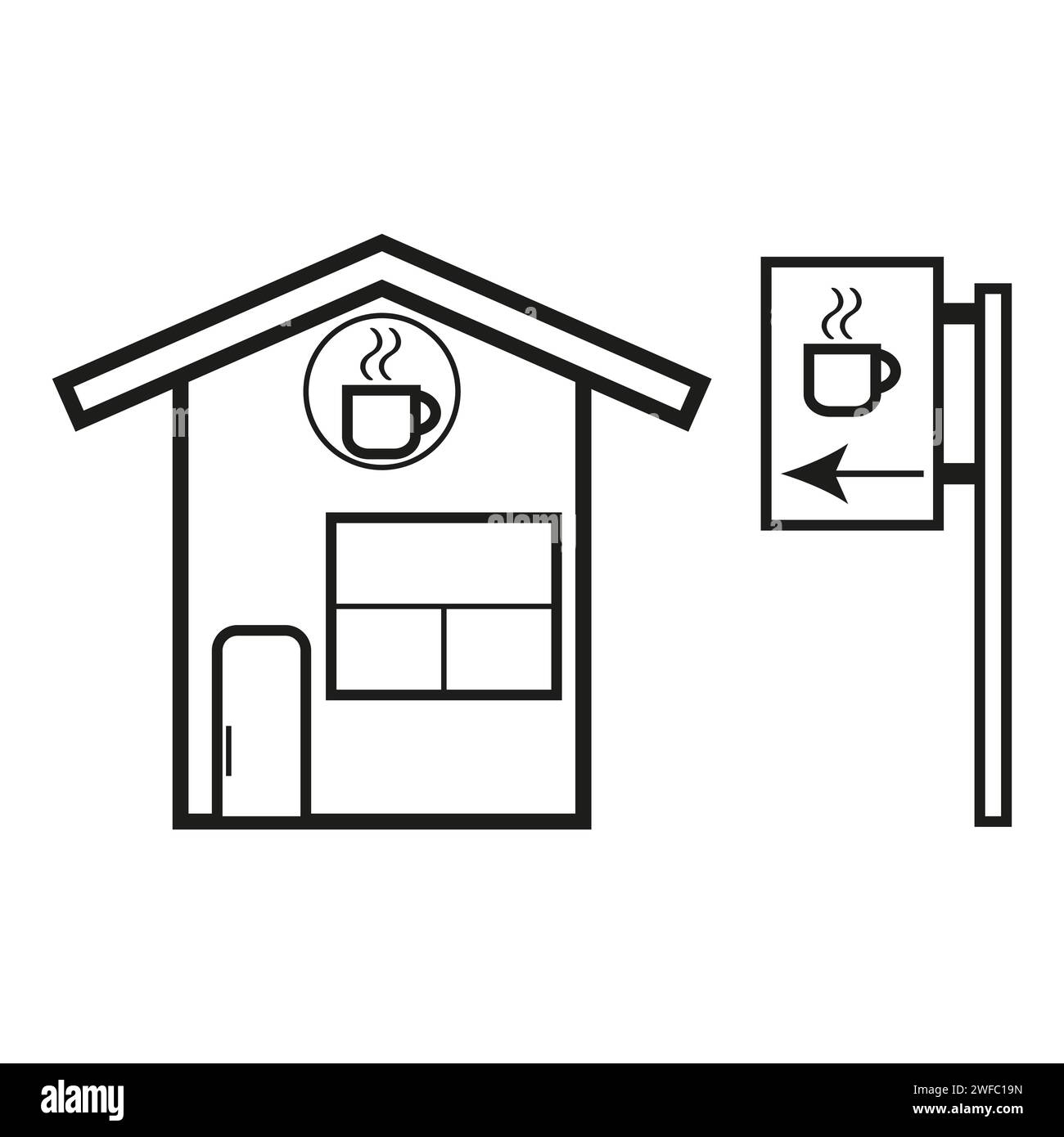 Terrace breakfast Stock Vector Images - Alamy