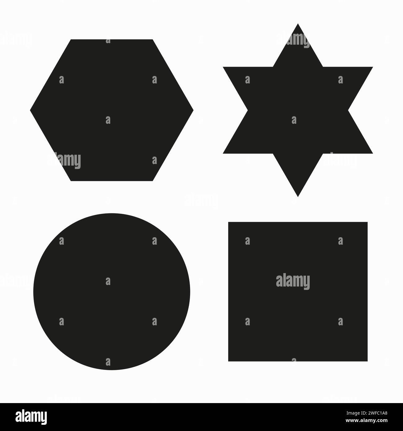 Geometric shape silhouette icon. Modern design. Flat template. Isolated ...