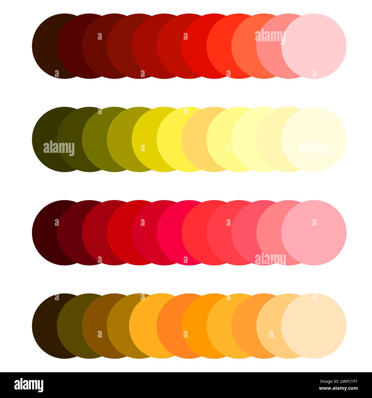 Green and red color palette. Interior design. Modern graphic. Fashion ...