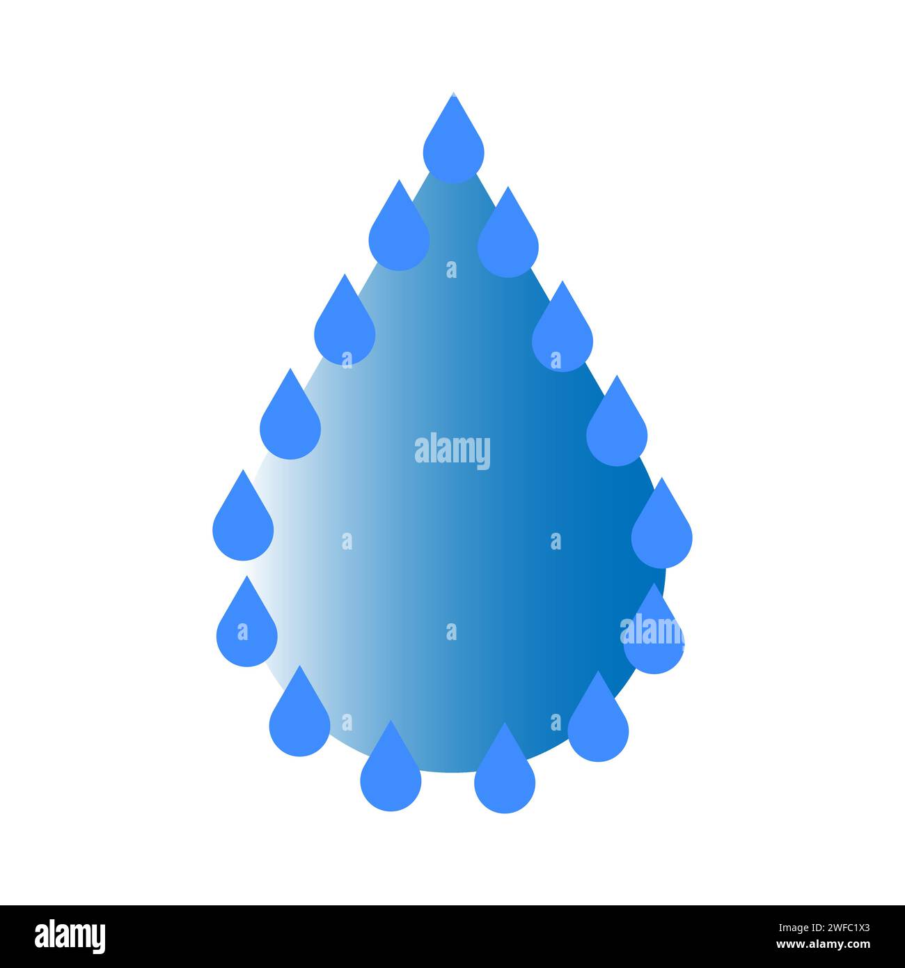 Abstract blue drop. Color background. Vector illustration. Stock image ...