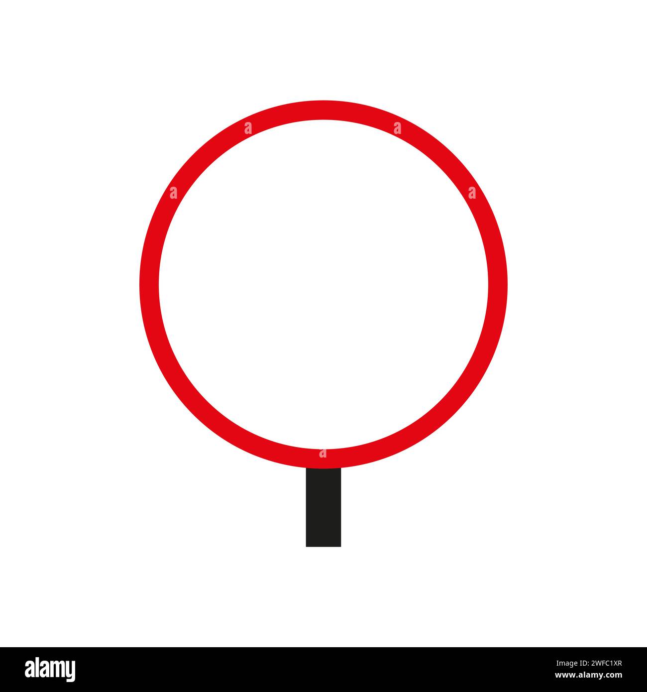 Road closed to all traffic sign. Traffic laws. Warning icon ...